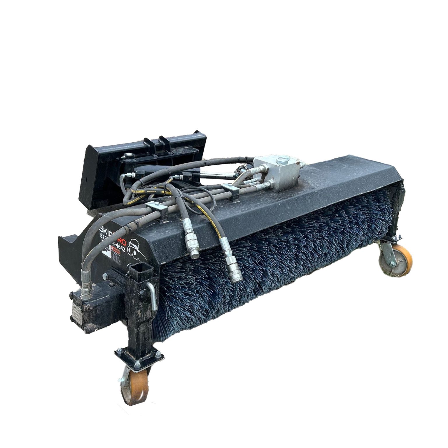 Angle Broom for Mini Skid Steer | Skid Pro