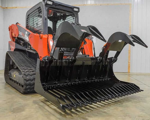 Rock Grapple Bucket | Skid Steer Rock Grapple Attachment